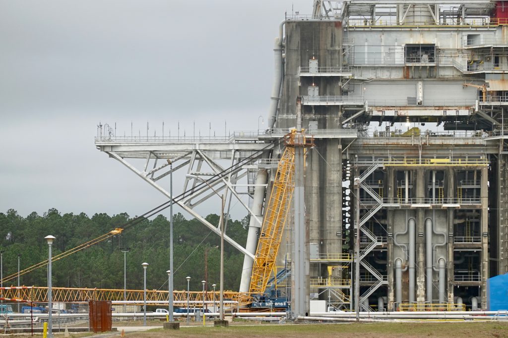 Up close with the core stage of SLS, NASA's upcoming super heavy-lift ...