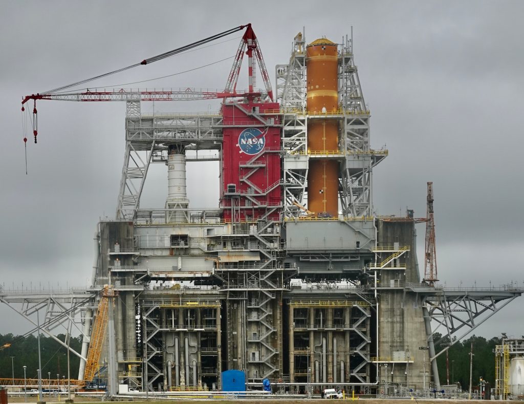 Up close with the core stage of SLS, NASA's upcoming super heavy-lift ...
