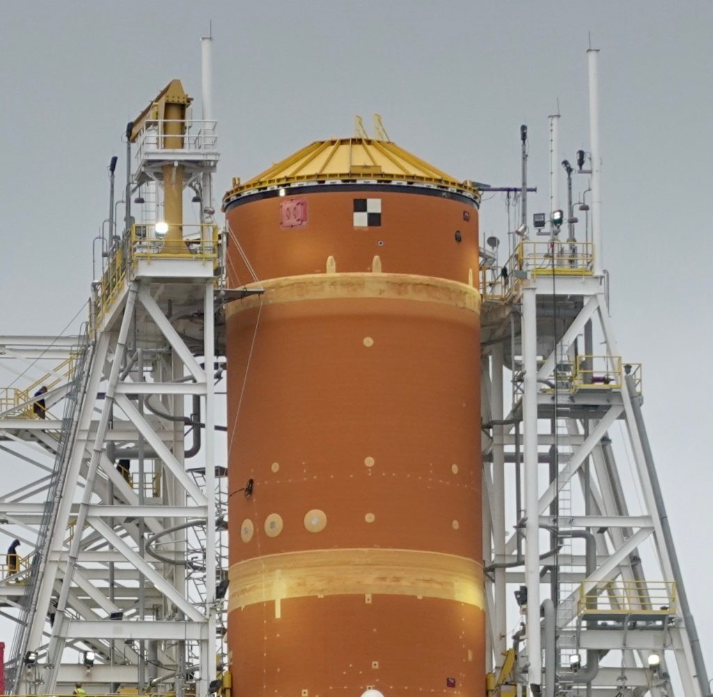 Up close with the core stage of SLS, NASA's upcoming super heavy-lift ...