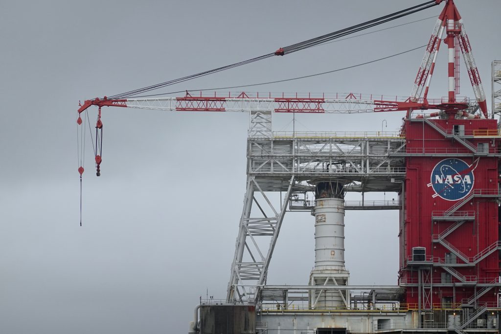 Up close with the core stage of SLS, NASA's upcoming super heavy-lift ...