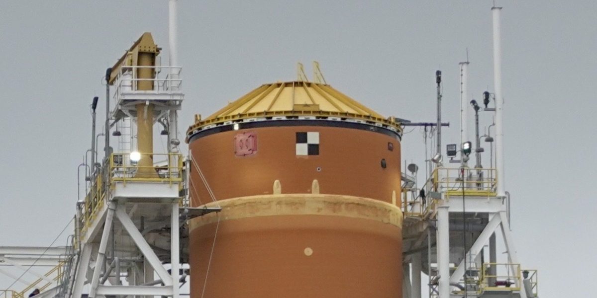 Up close with the core stage of SLS, NASA's upcoming super heavy-lift ...