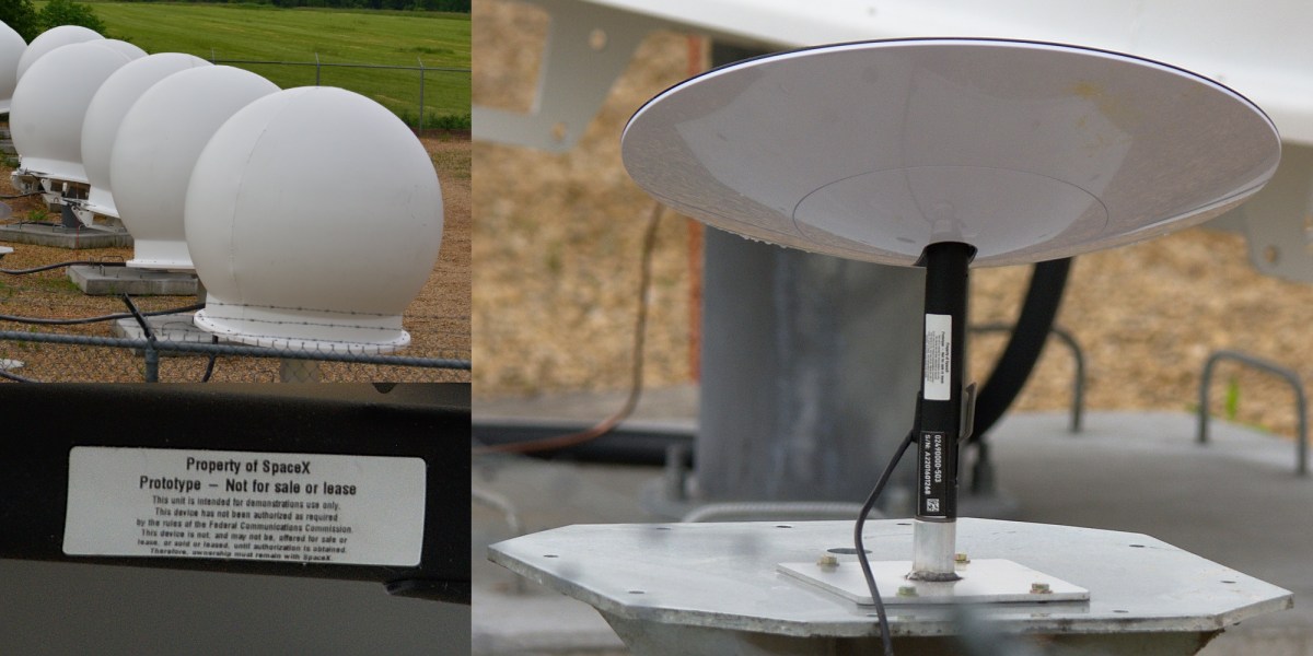 A close-up look at SpaceX Starlink prototype terminals