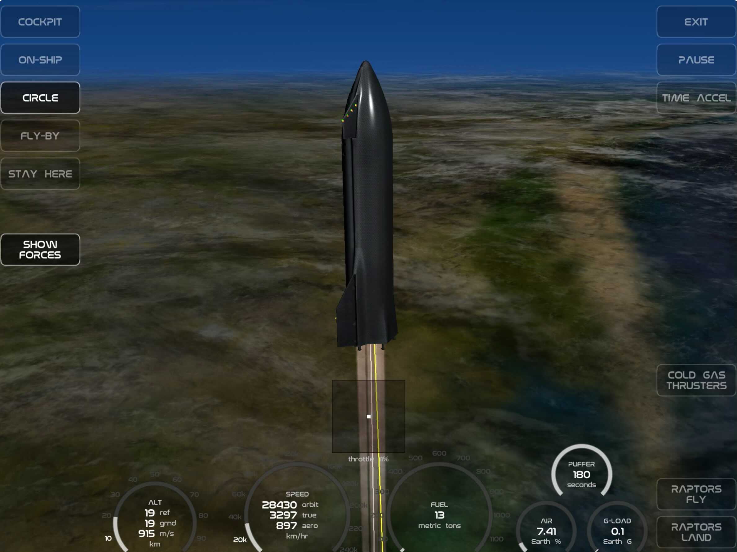 'X-Plane: Starship' for iPhone lets you fly SpaceX's next-gen rocket ...