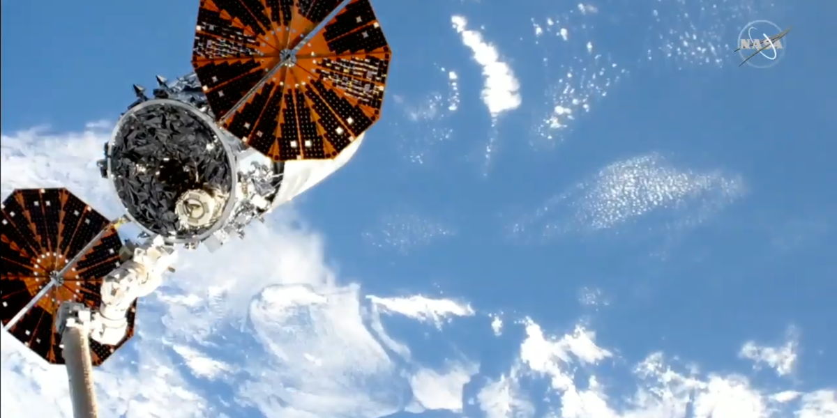 NASA releases S.S. Kalpana Chawla Cygnus vehicle from ISS before ...