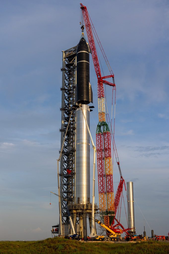 SpaceX stacks first Starship vehicle - Space Explored