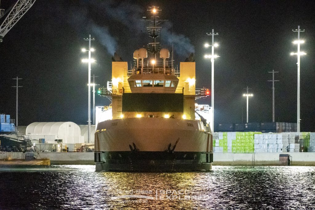 SpaceX's new ship Doug arrives in Port Canaveral - Space Explored
