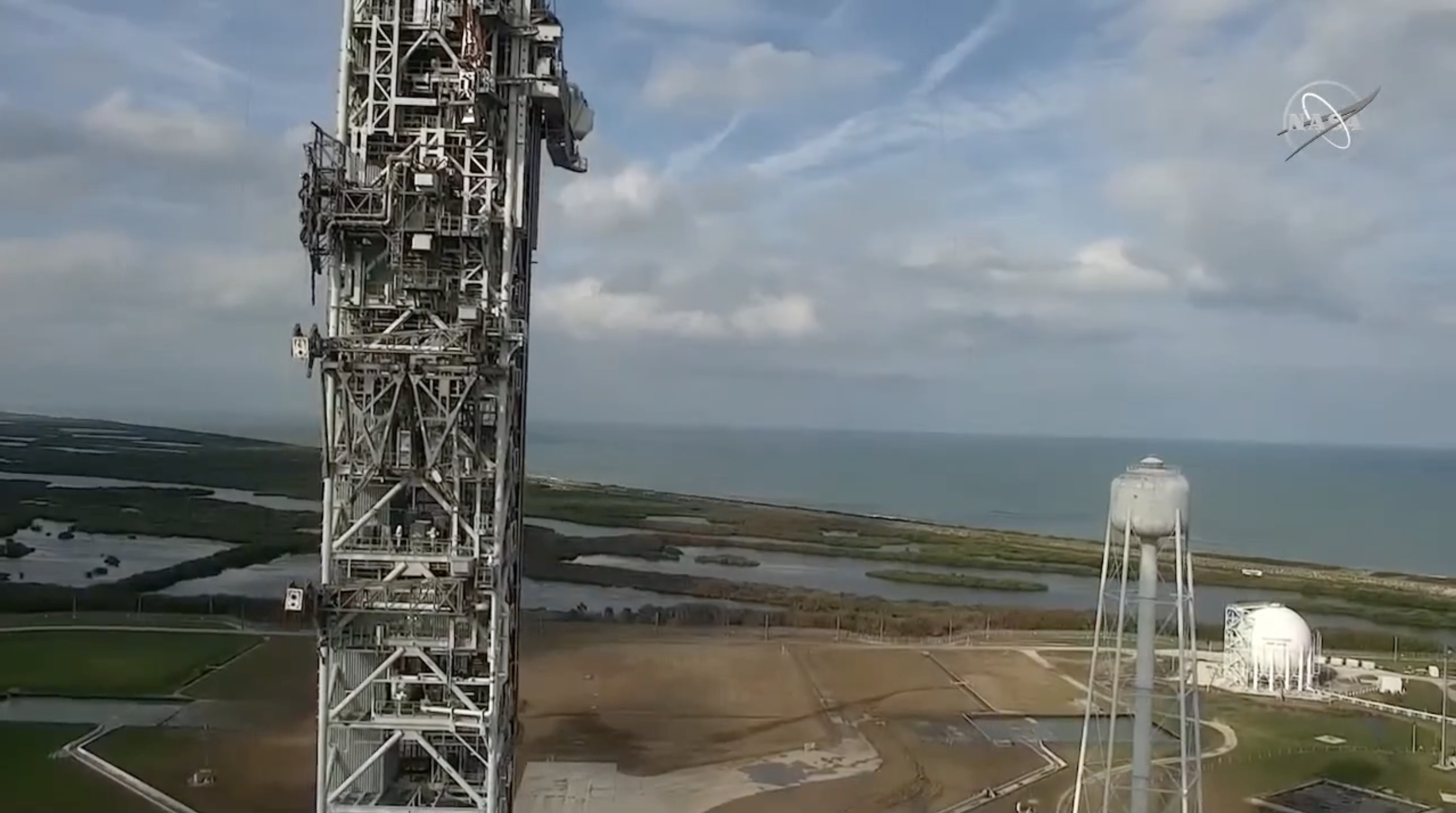 See the damage SLS caused to NASA's Mobile Launcher
