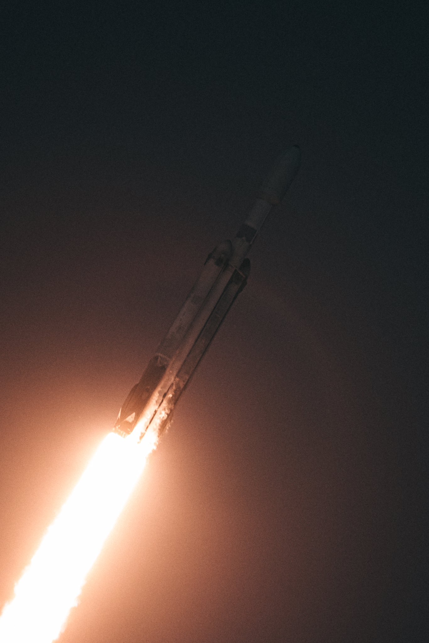 SpaceX USSF-67 Falcon Heavy lifts off