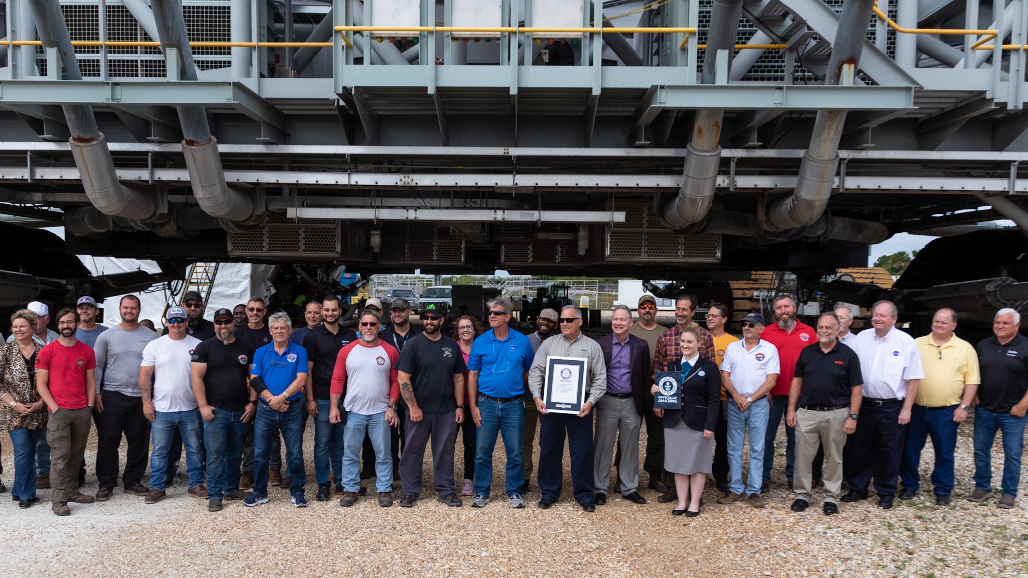 NASA’s moon-rocket moving crawler-transporter carries new world record