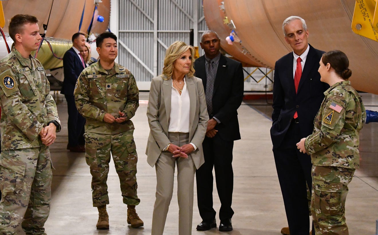 First Lady Jill Biden visits the Space Coast