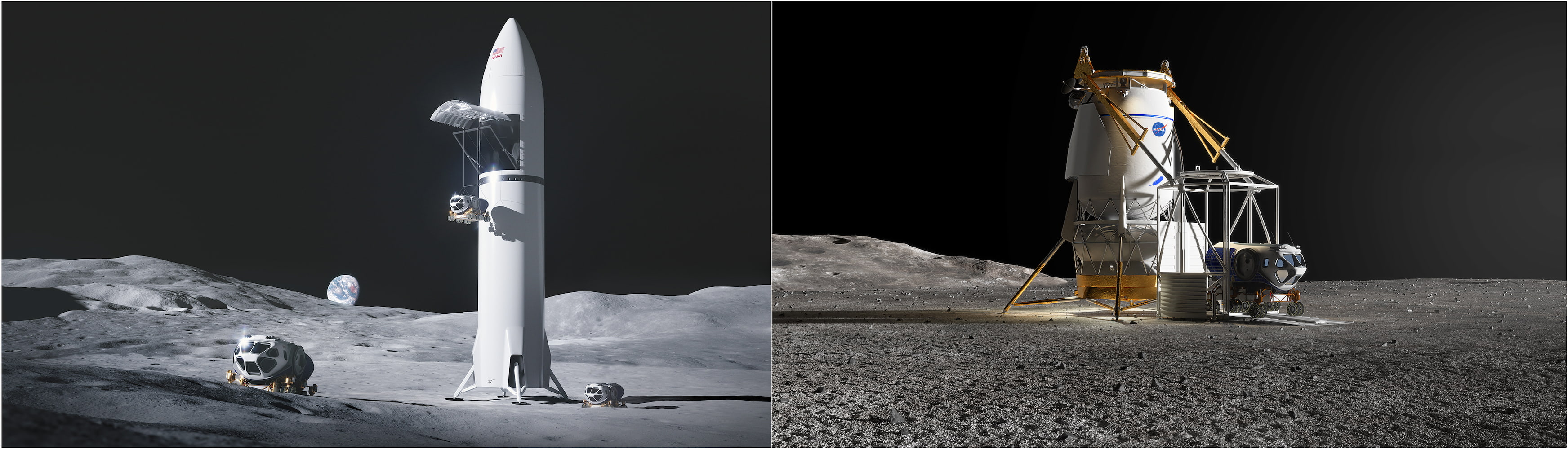 Starship and Blue Moon get cargo variants to deliver Artemis rovers