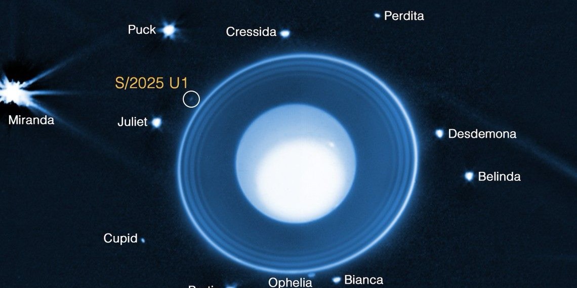 There's a new moon orbiting around Uranus